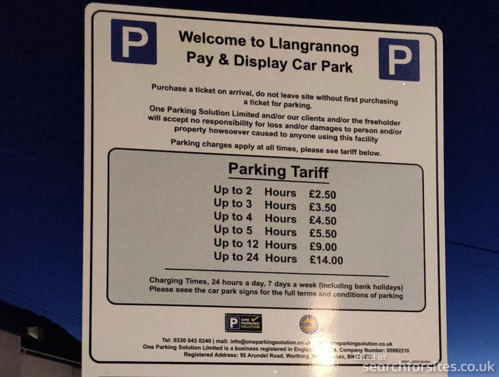 LLangrannog car park